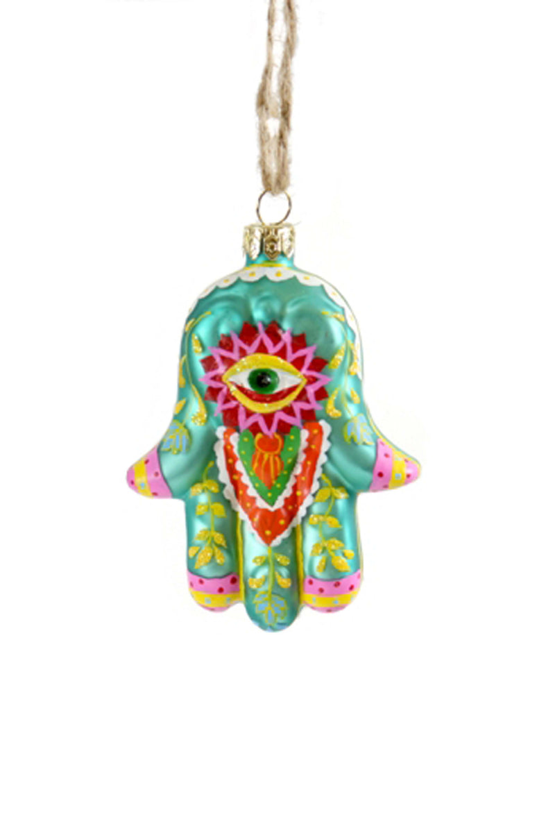 Hand of Fatima Ornament in Green – SOUKi RATHMAN